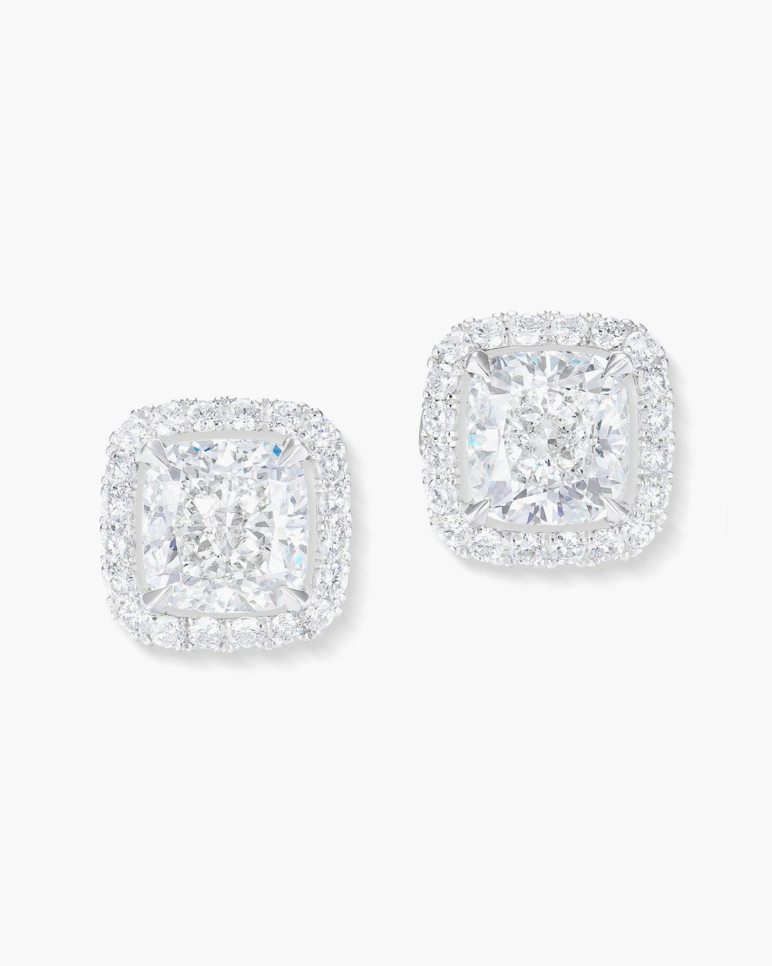 2.43 carat Cushion Cut Diamond Ear Studs – Ronald Abram