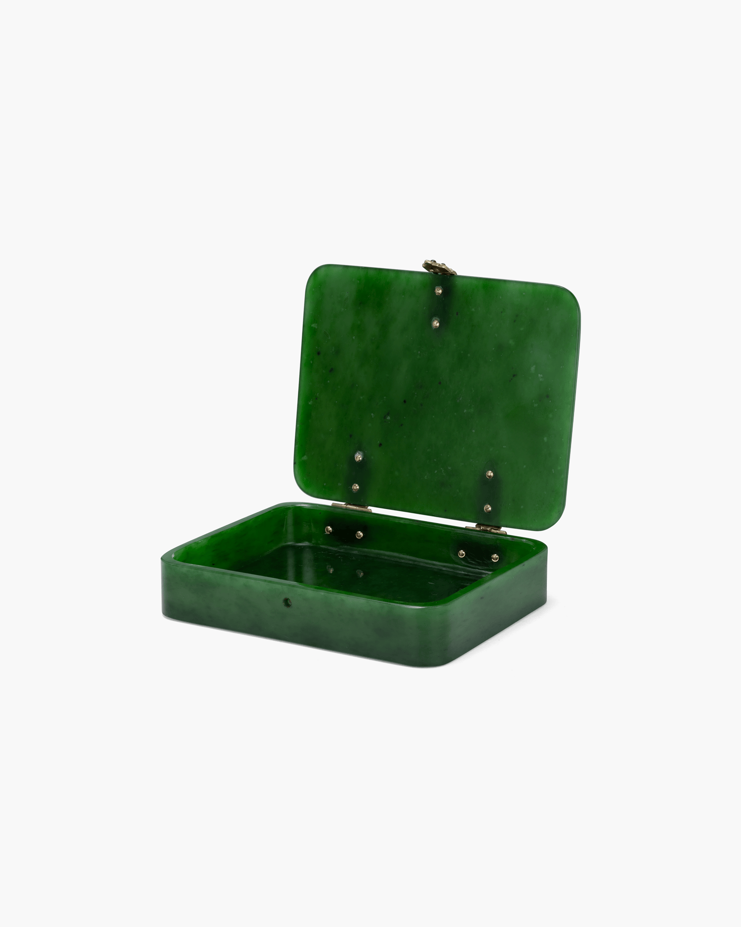 Art Deco Nephrite Jade and Ruby Table Box by Cartier – Ronald Abram