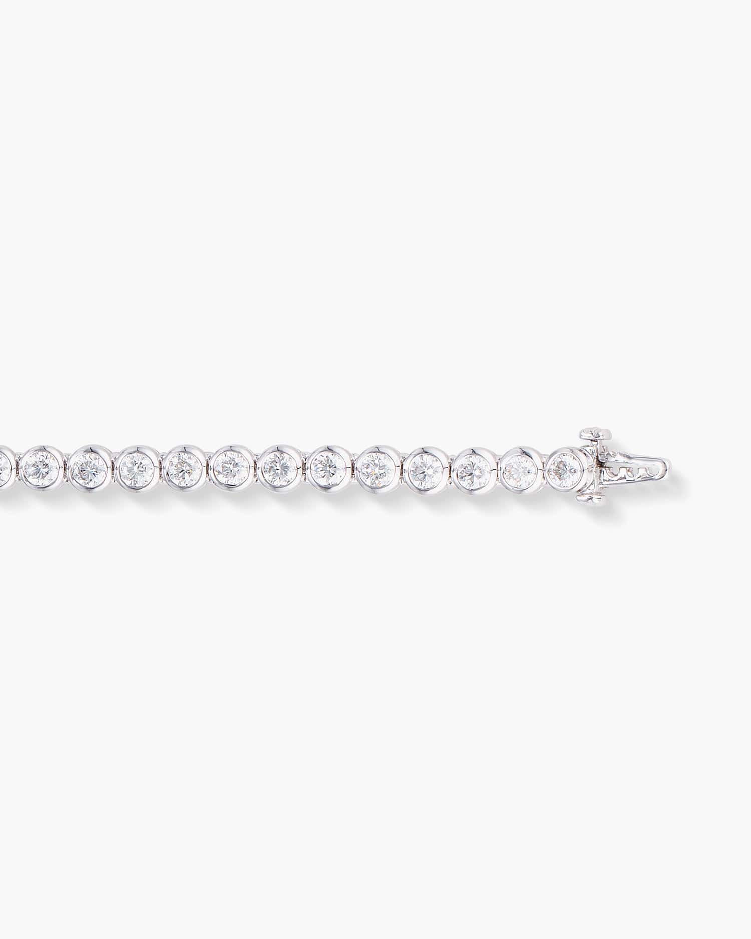 Round Brilliant Cut Diamond White Gold Bracelet (0.08 carat) – Ronald Abram