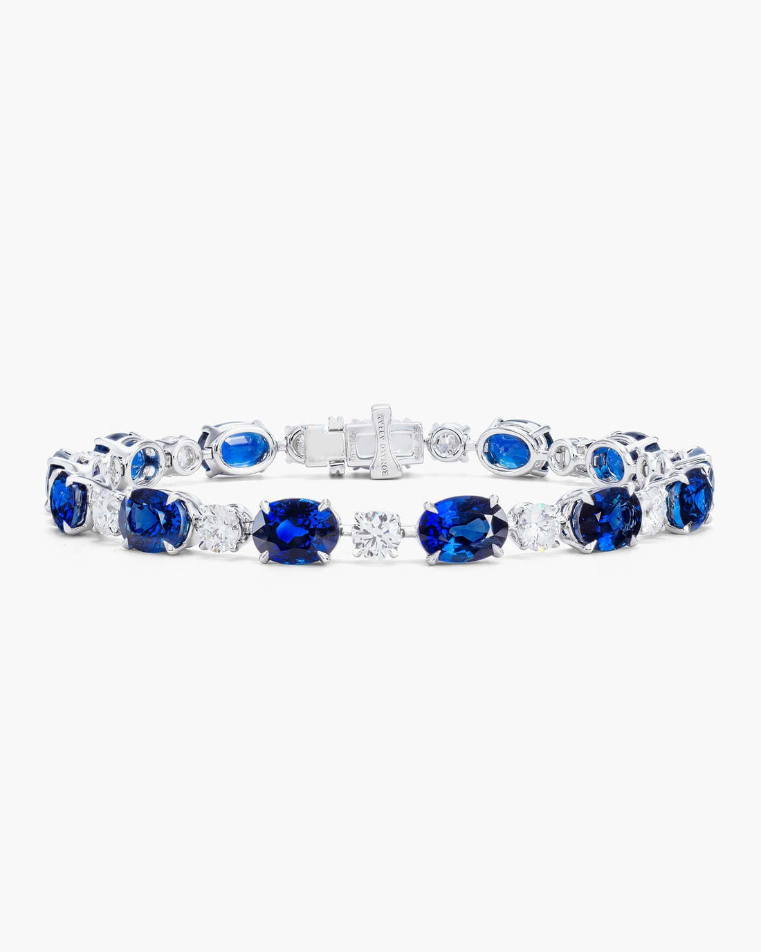Oval Shape Sapphire and Diamond Bracelet (1.20 carat) – Ronald Abram