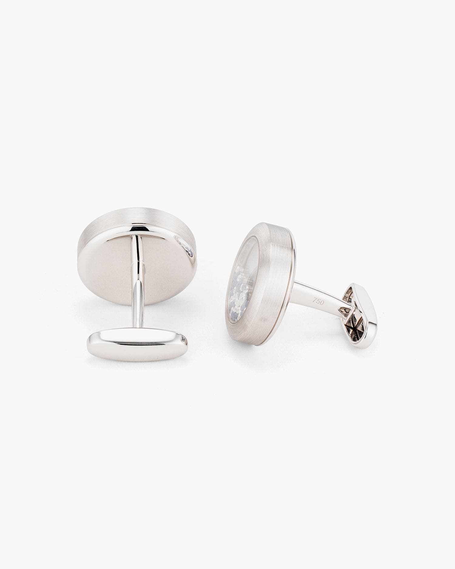 Sapphire, Diamond and Mother of Pearl Floating Cufflinks – Ronald Abram