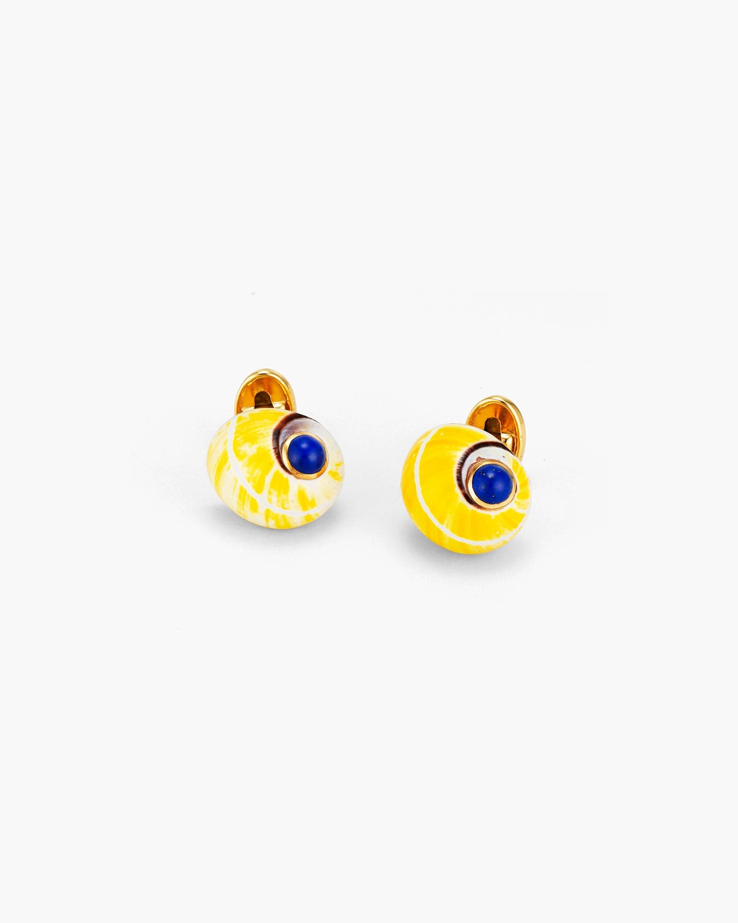 Polymita Picta Shell and Lapis Cufflinks – Ronald Abram