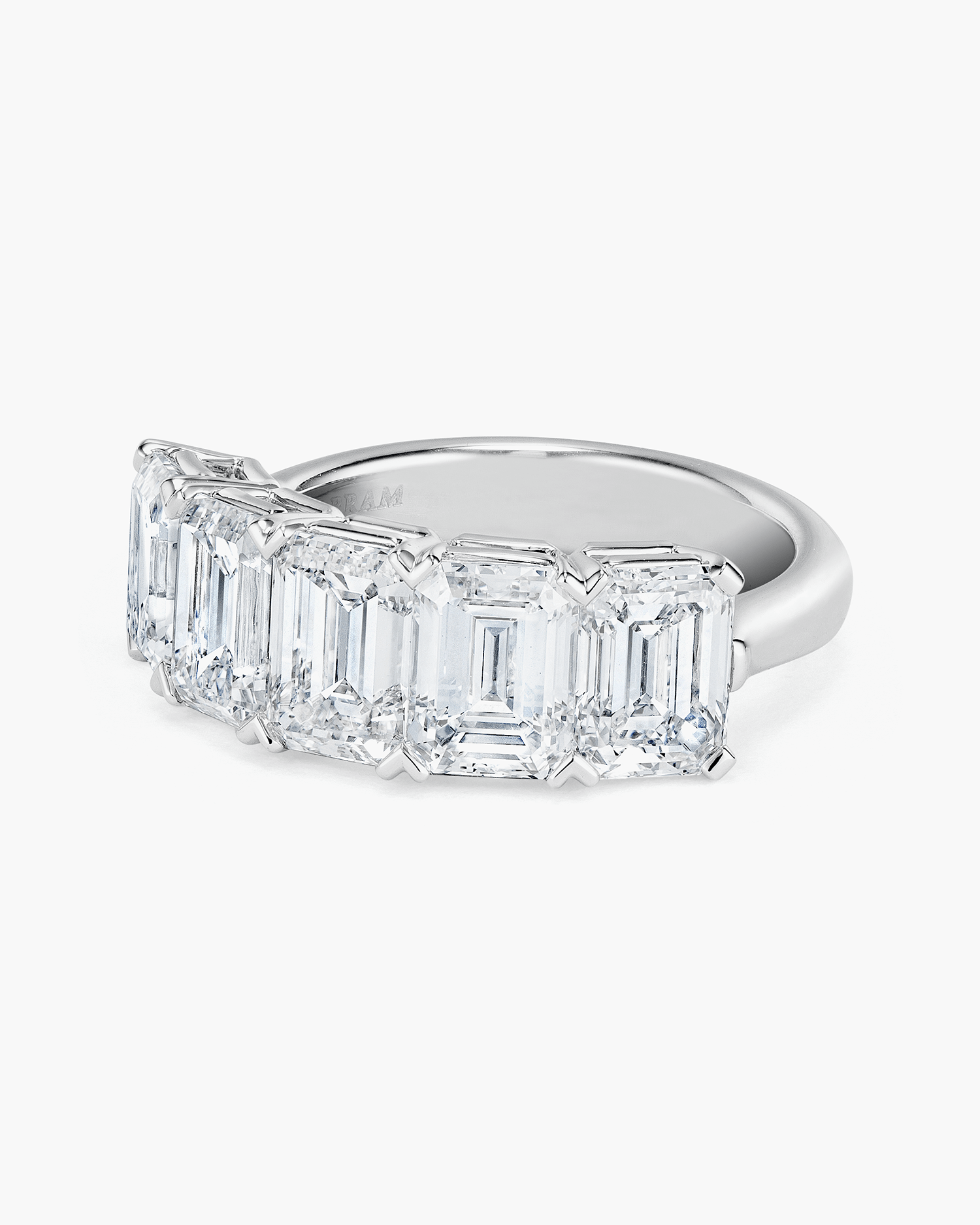 Emerald Cut Diamond Half Eternity Ring (1.00 carat) – Ronald Abram